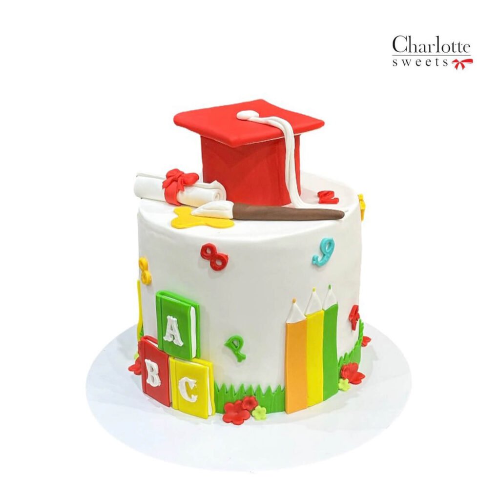 Kindergarten Grad Cake | Delivery in Dubai, Sharjah, Ajman.