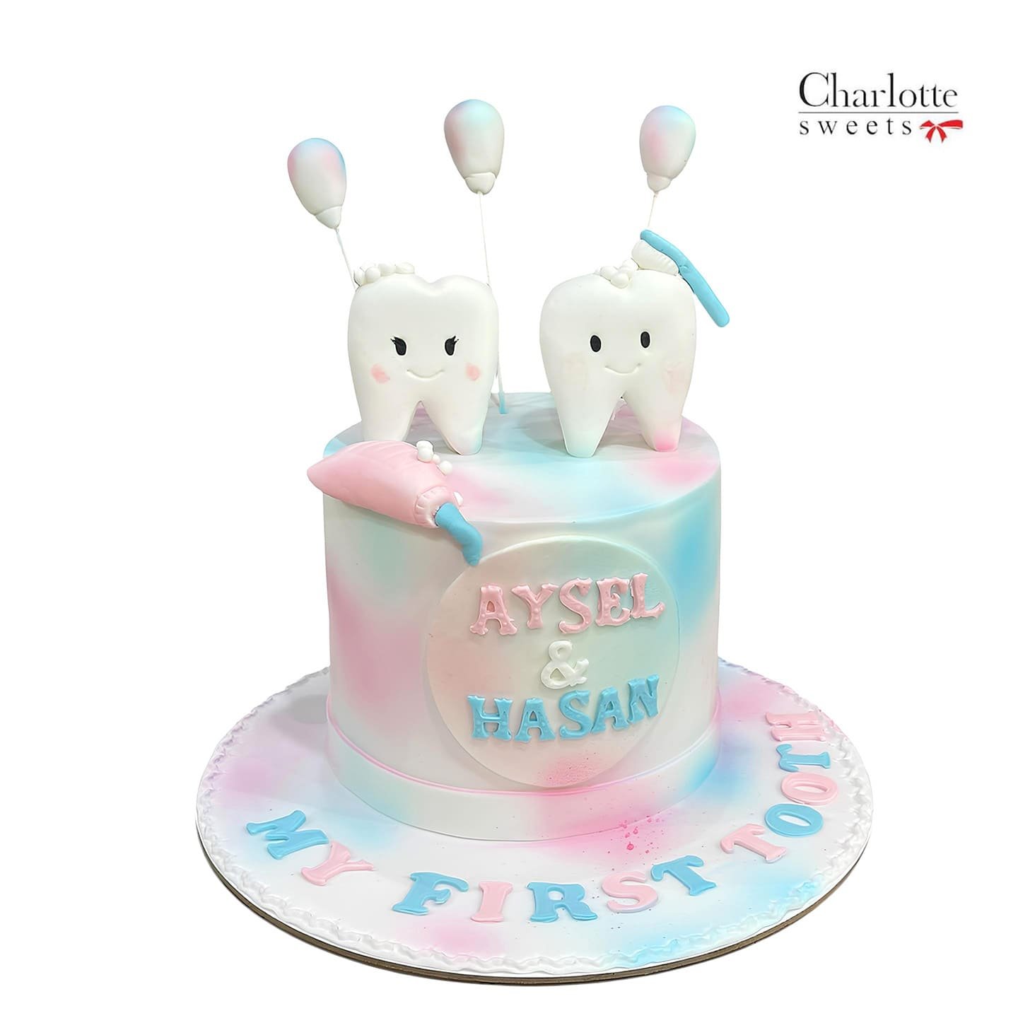 Best First Tooth Cake | Birthday cake Delivery in Dubai.