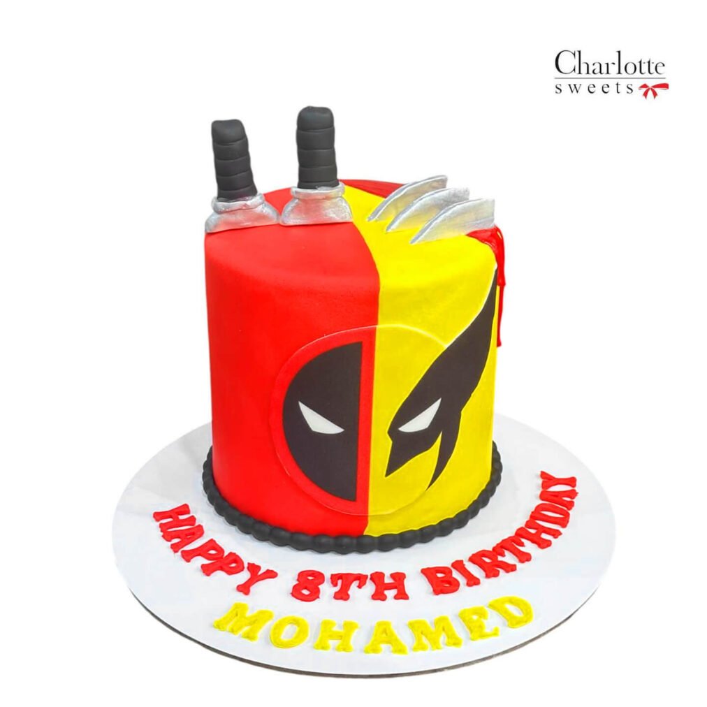 Best Deadpool Cake | Deadpool Birthday cake Delivery Dubai.