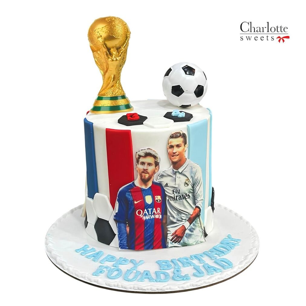 Best Ronaldo Messi Cake | Football cake Delivery Dubai.