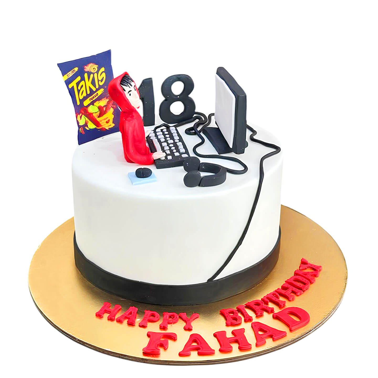 Cake Gamer | Computer Desk Cake Delivery in Dubai.