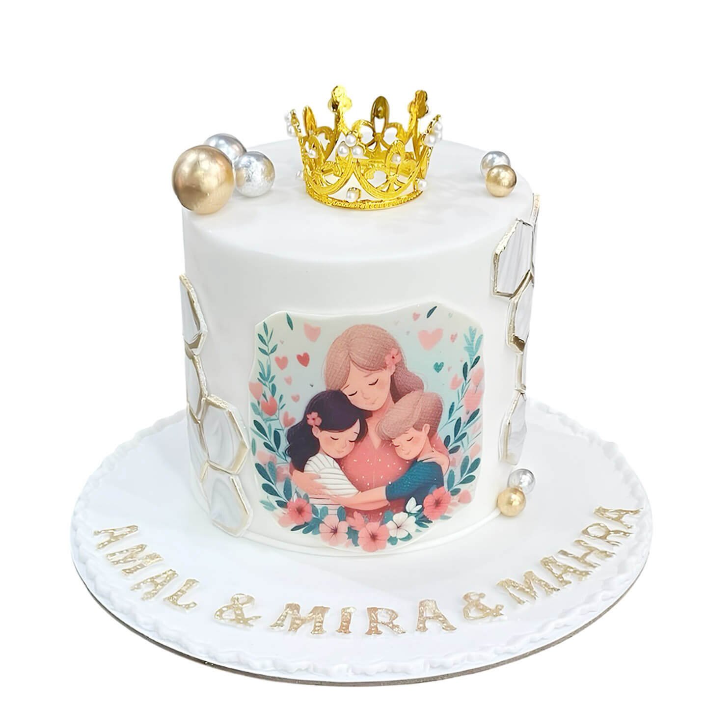 Best Family Birthday Cake | Mother and Children cake.