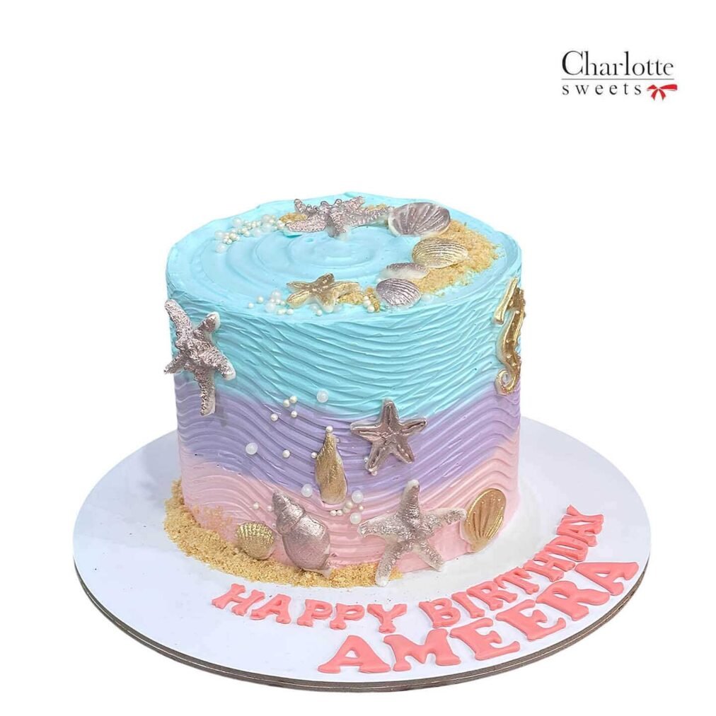 Best Mermaid Cream Cake | Mermaid cakes in Dubai, Sharjah.